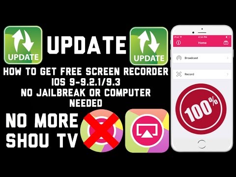 UPDATE VIDEO HOW TO GET FREE SCREEN RECORDER(iOS 9-9.2.1/9.3)(No Jailbreak Or PC)iPhone, iPad, iPod