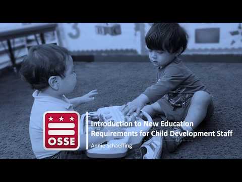 ECE Help Desk On the Road: Introduction to New Education Requirements for Child Development Staff