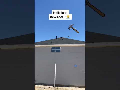 Why did they drive nails through this finished roof.... 😬
