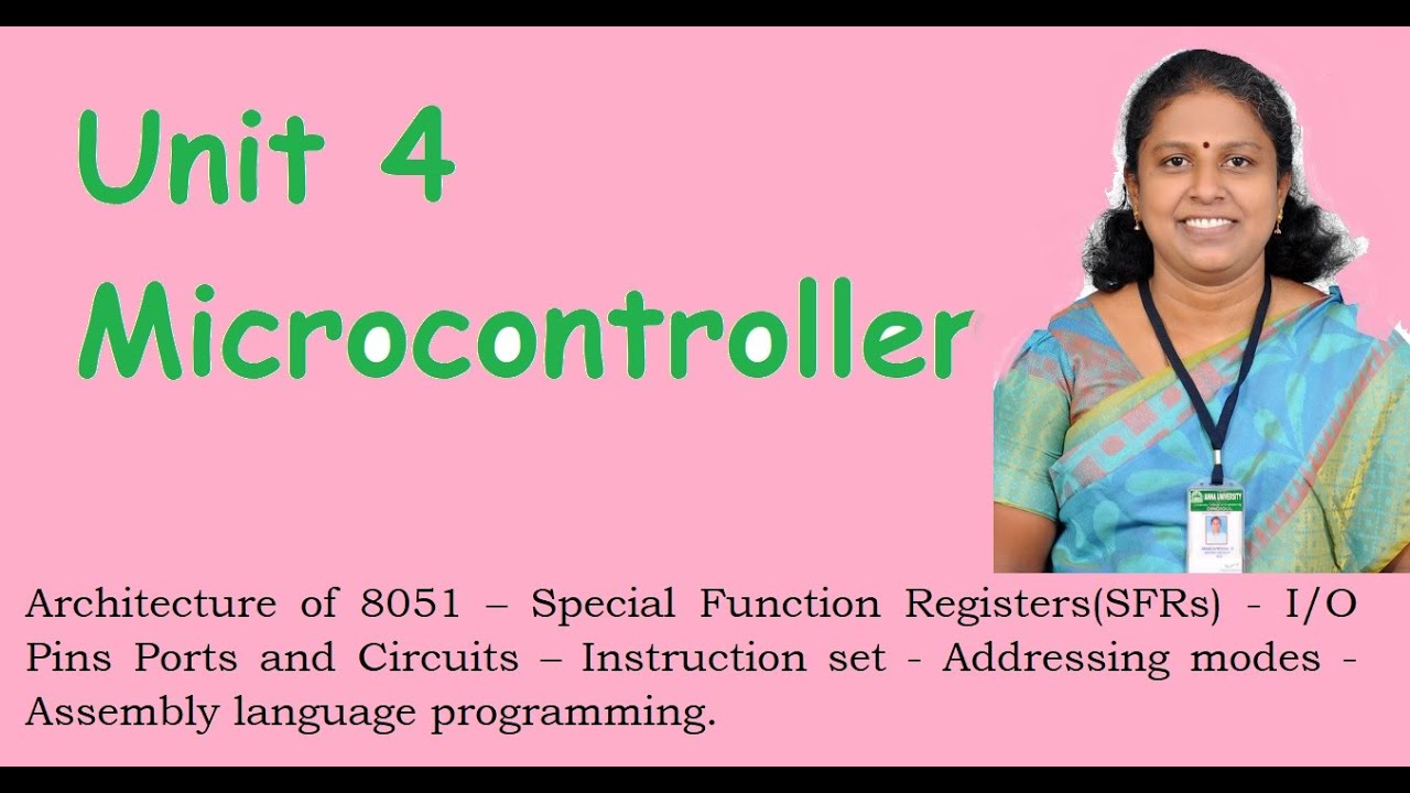 Unit 4 Microcontroller part 1