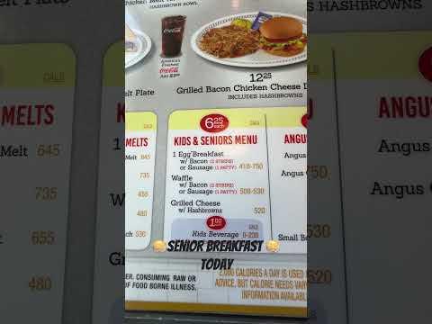 Waffles today! Did you know Waffle House has a senior menu? #breakfast #wafflehouse #waffles