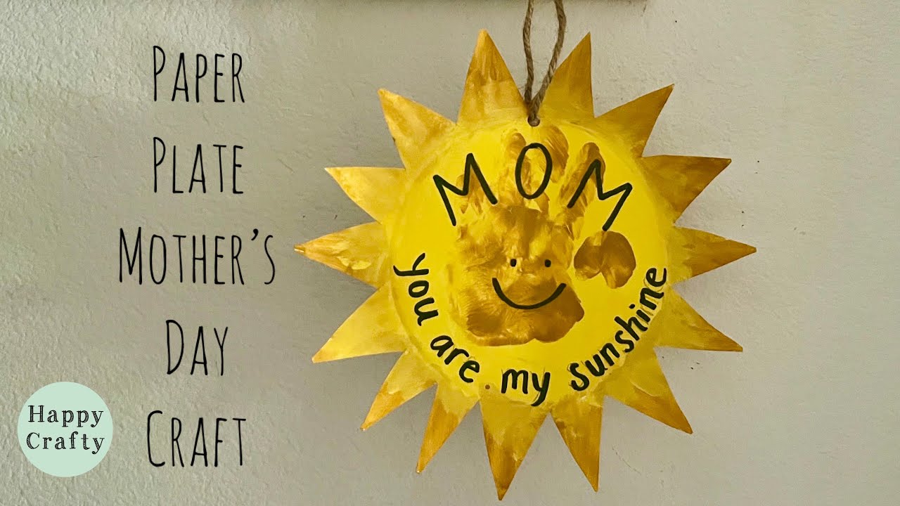Creative and Easy Paper Plate Craft Idea for Mother's Day