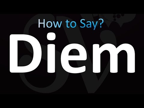 How to Pronounce Diem (Latin)