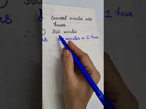 convert minutes into hours