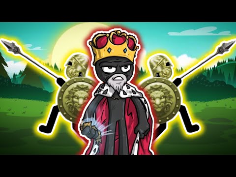 Solo New King Zarek Challenge With Golden Speartons In 2v2! Stick War: Saga