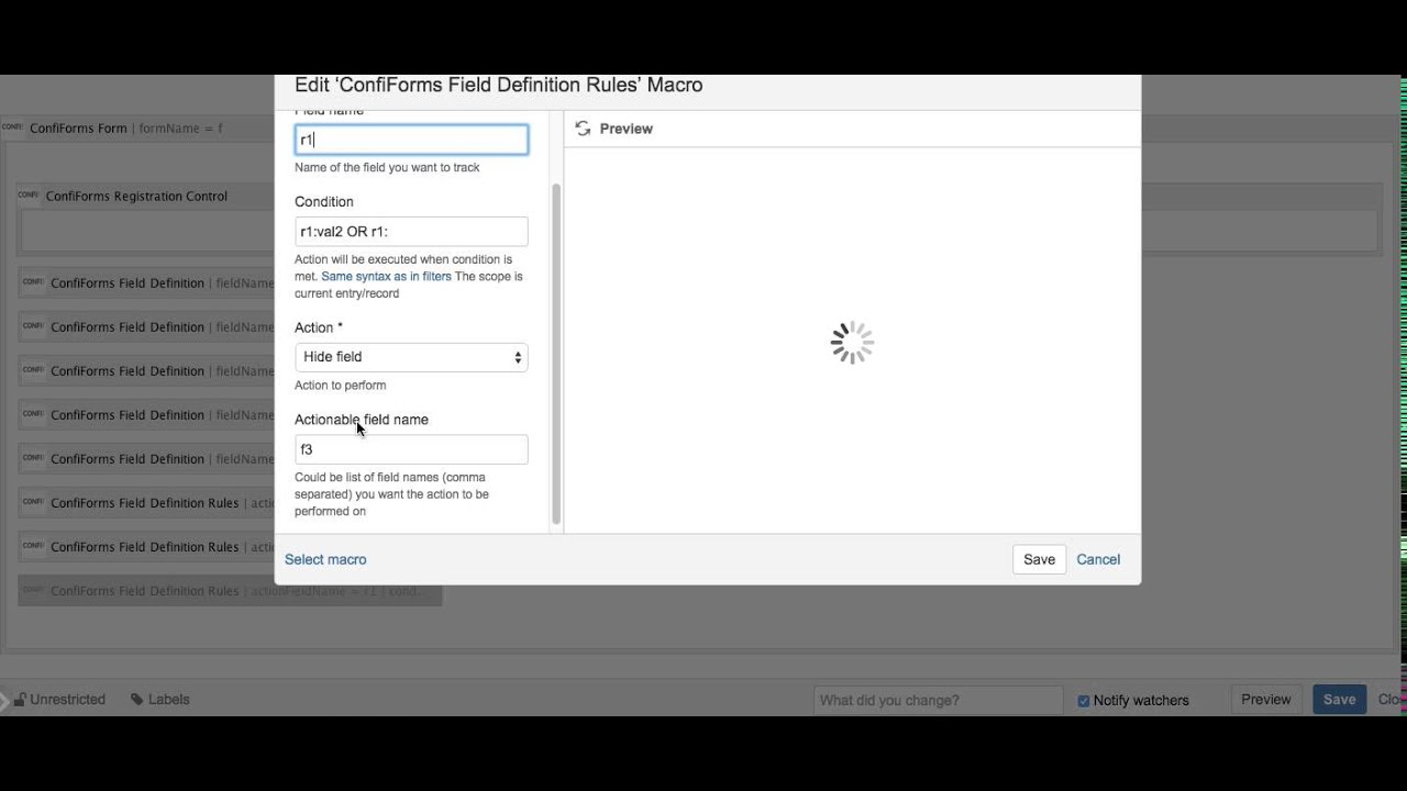 Creating data entry forms with dependant fields using ConfiForms plugin