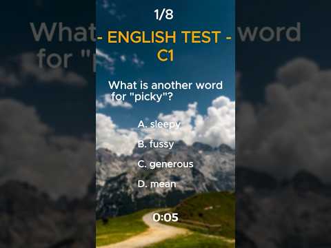 English Test Synonyms C1 Level Part 1 #englishimprove #testyourknowledge #englishtest #quiz