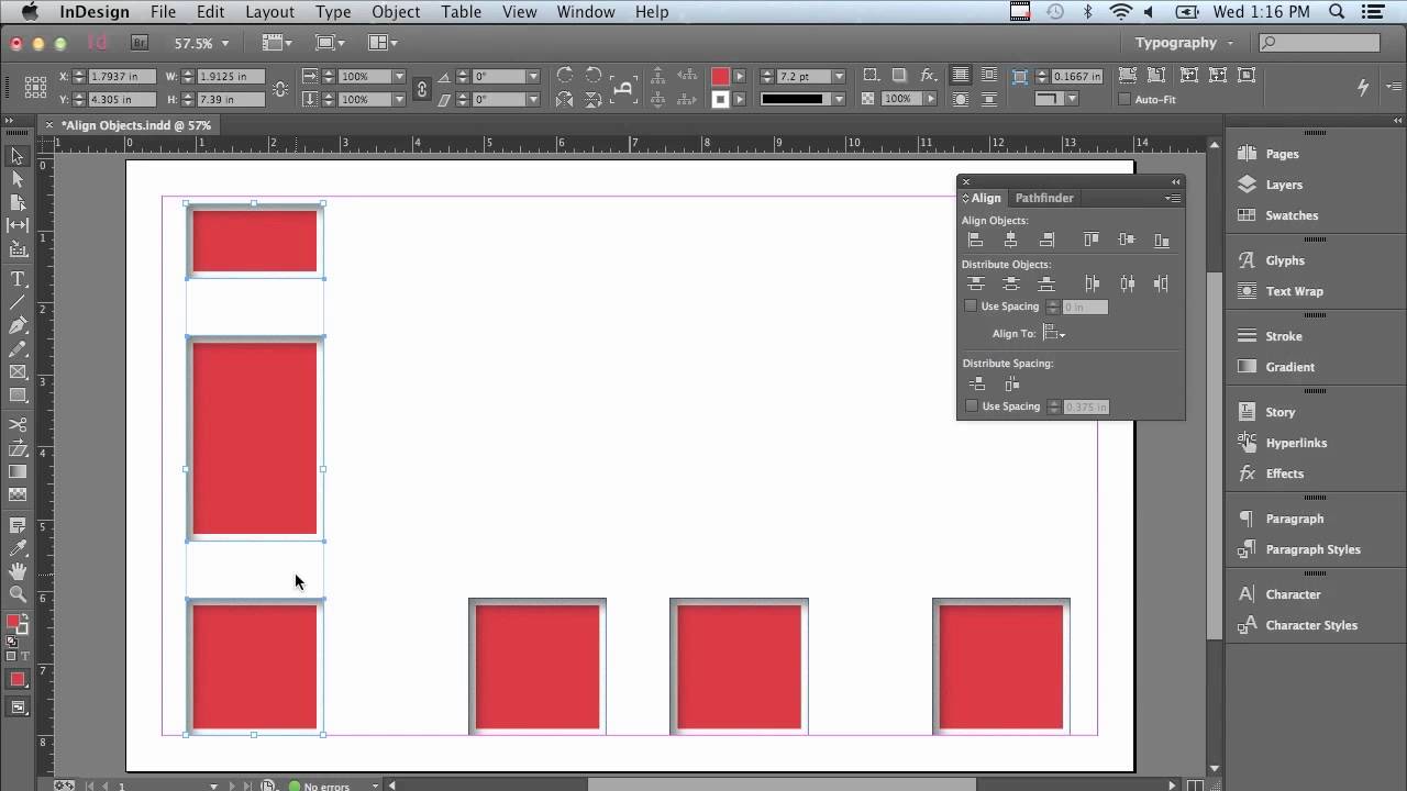 Adobe InDesign CC Tutorial | Aligning Objects With Ease