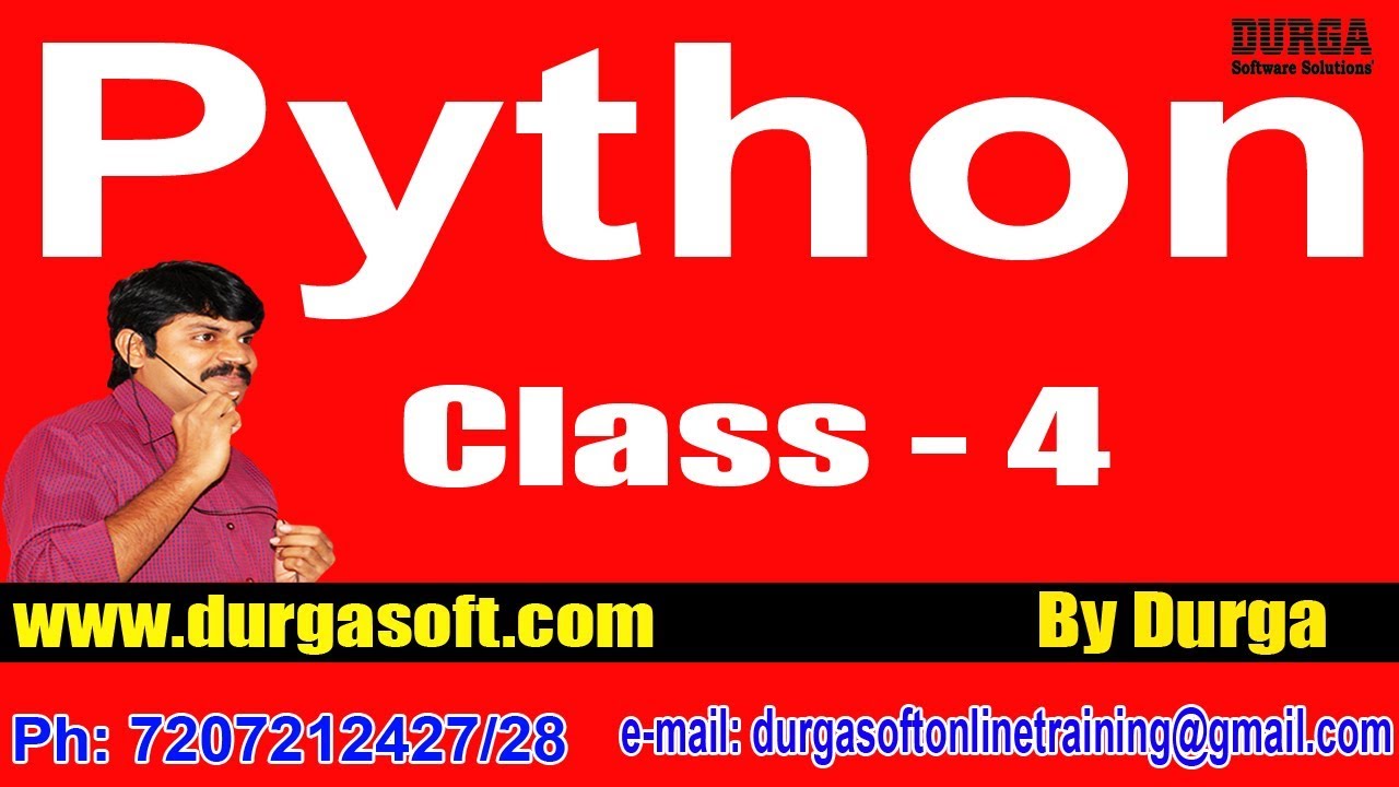 Learn Python Programming Tutorial Online Training by Durga Sir On 01-05-2018 @ 7AM