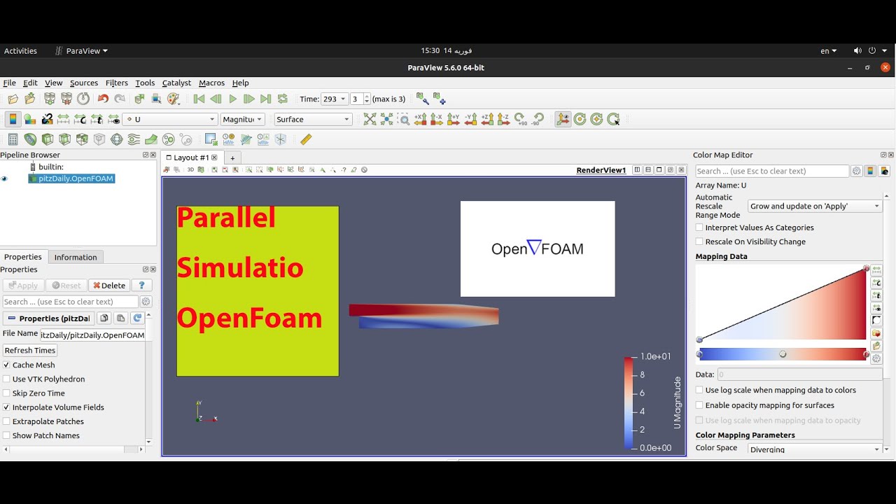 parallel simulation in OpenFOAM