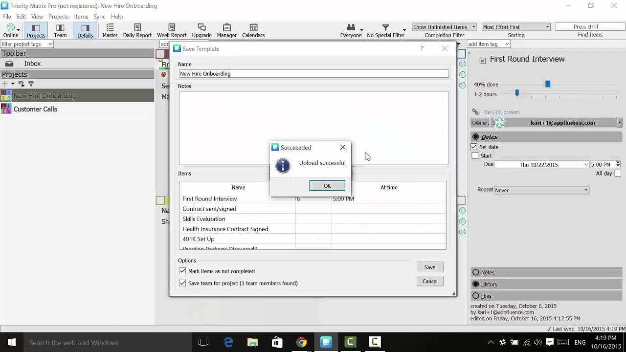 Creating Custom Templates on Priority Matrix