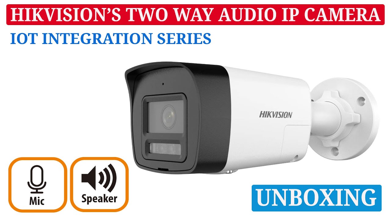 Introducing Hikvision DS-2CD1043G2-LIUF/SL: 4MP Smart Hybrid Light Bullet Camera with Two-Way Audio