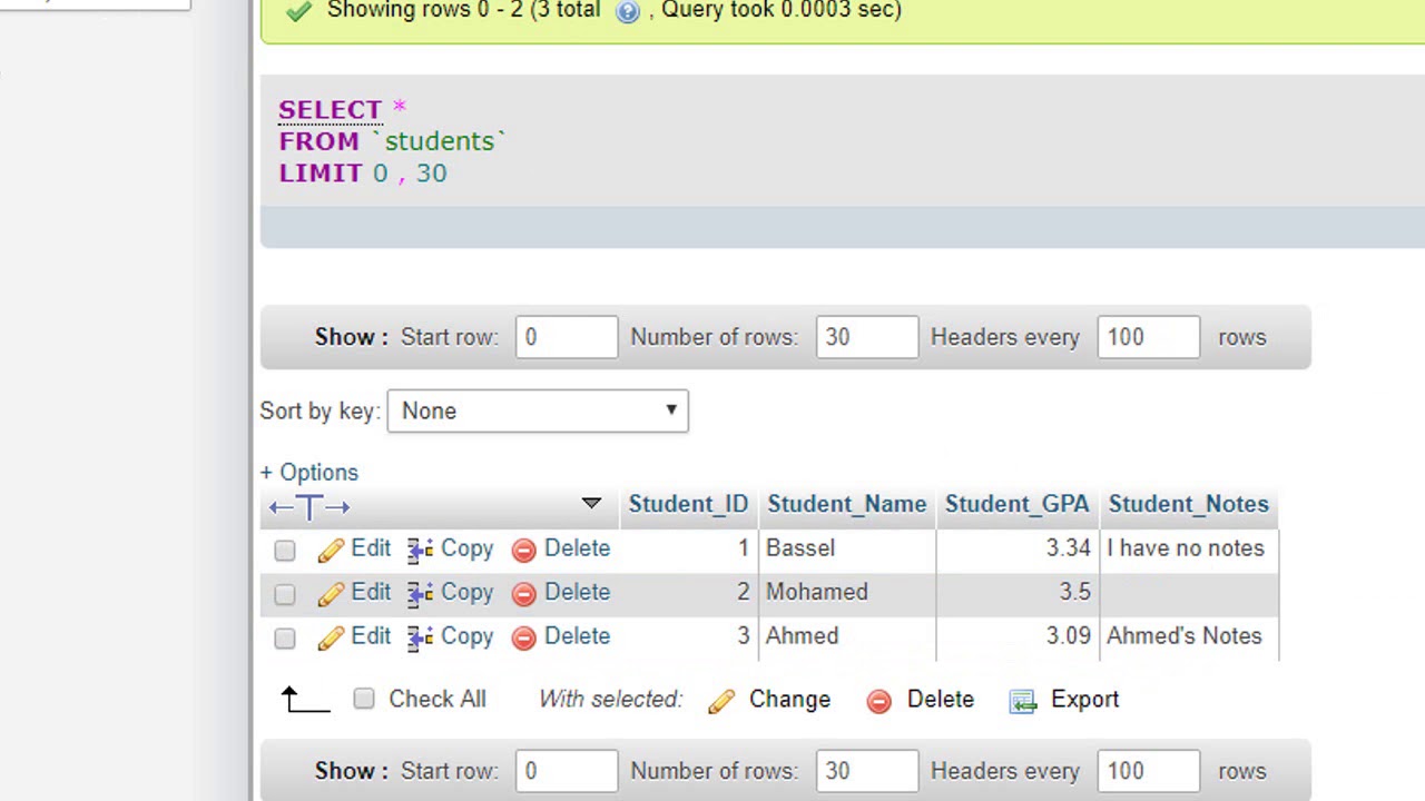 MySQL & PHP  - 3 -  DELETE Query