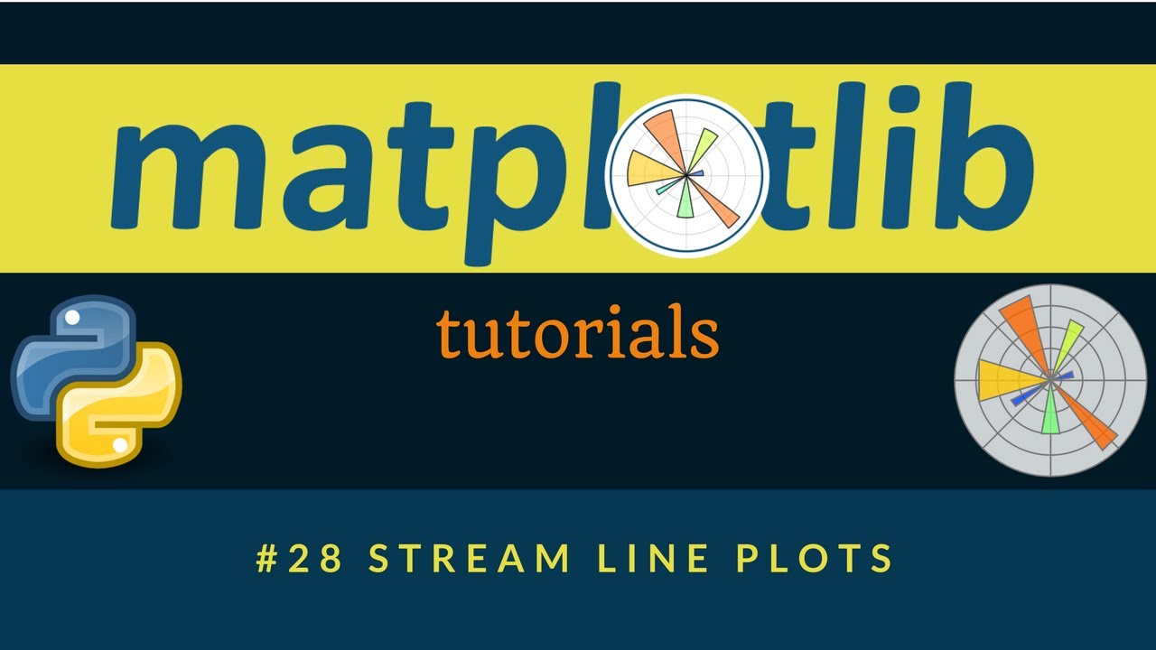 Matplotlib Plotting Tutorials : 028 : Stream line Plots