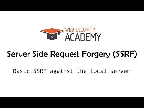 Portswigger Server-side request forgery (SSRF): Basic SSRF against the local server #32