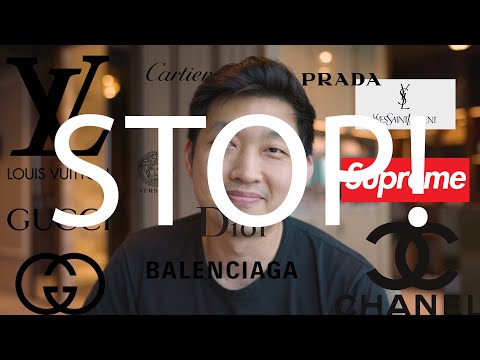 STOP WEARING DESIGNER LOGOS! My opinion.