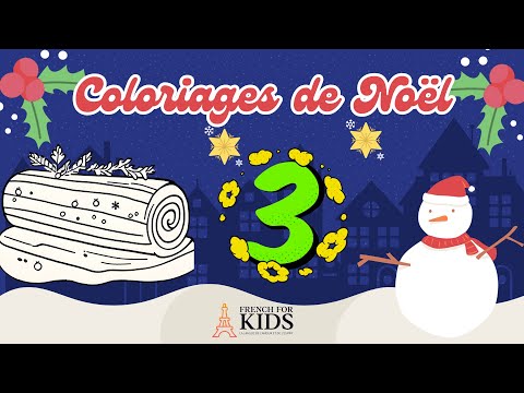 Color Your Christmas Discover Festive French Words with Pronunciation # Video 3
