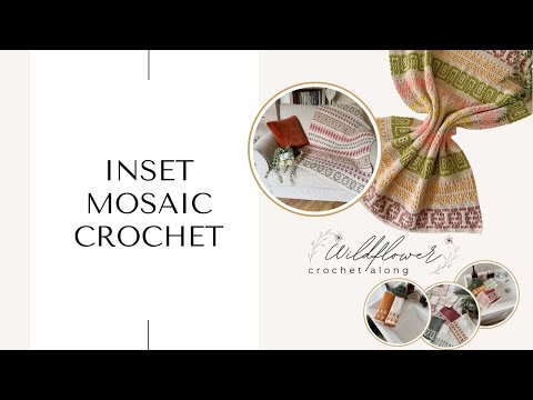 How to Read a Mosaic Crochet Chart and Materials for the Wildflower Crochet Along