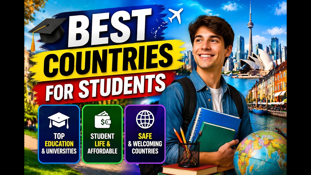 Best Countries for Students to Study Abroad 🎓 | Top 10 Student-Friendly Destinations!