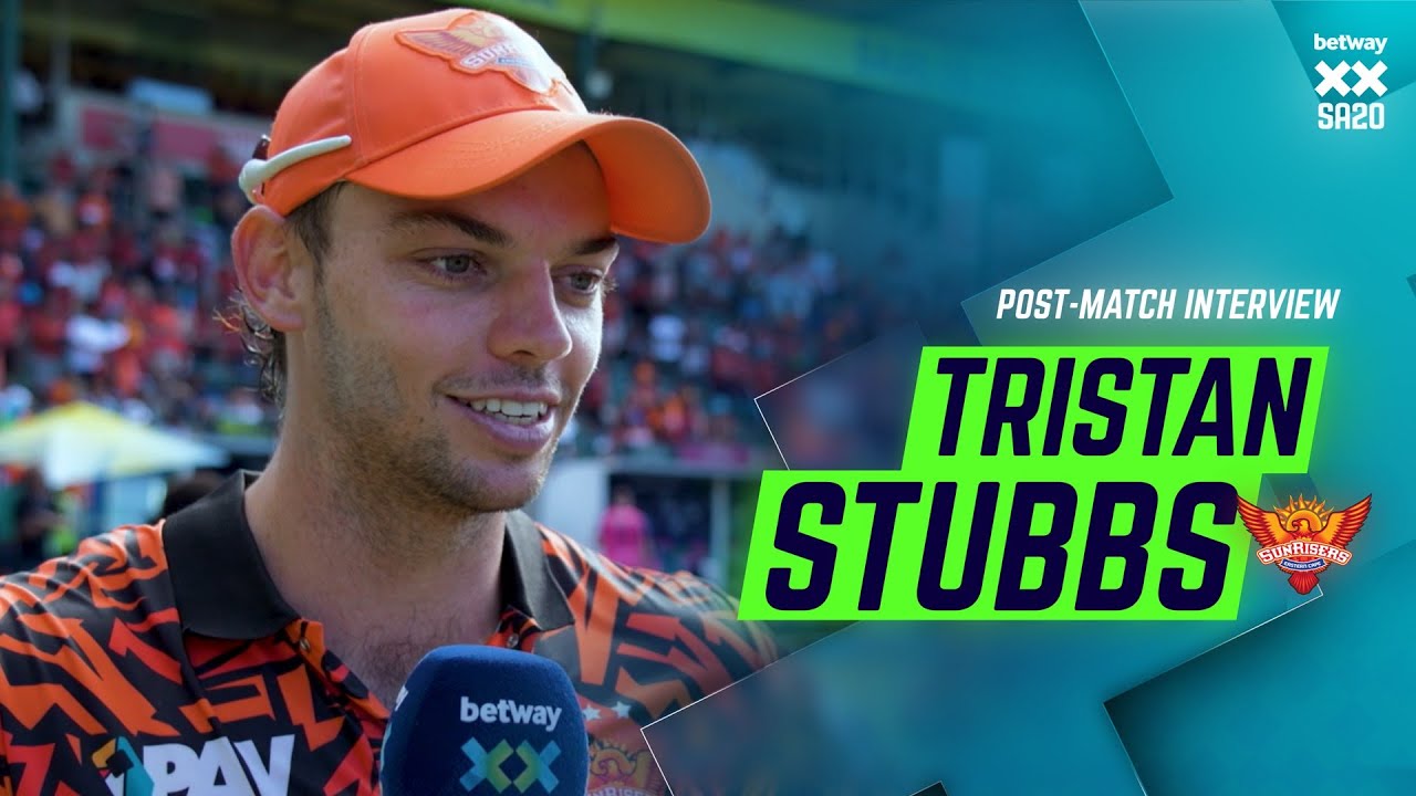 Tristan Stubbs Post-match Interview | Match 28 - SECvPR | Betway SA20 ...