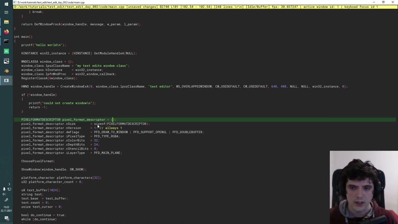 Tutorial Text Editor Day 02