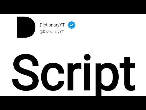 Script Meaning in English