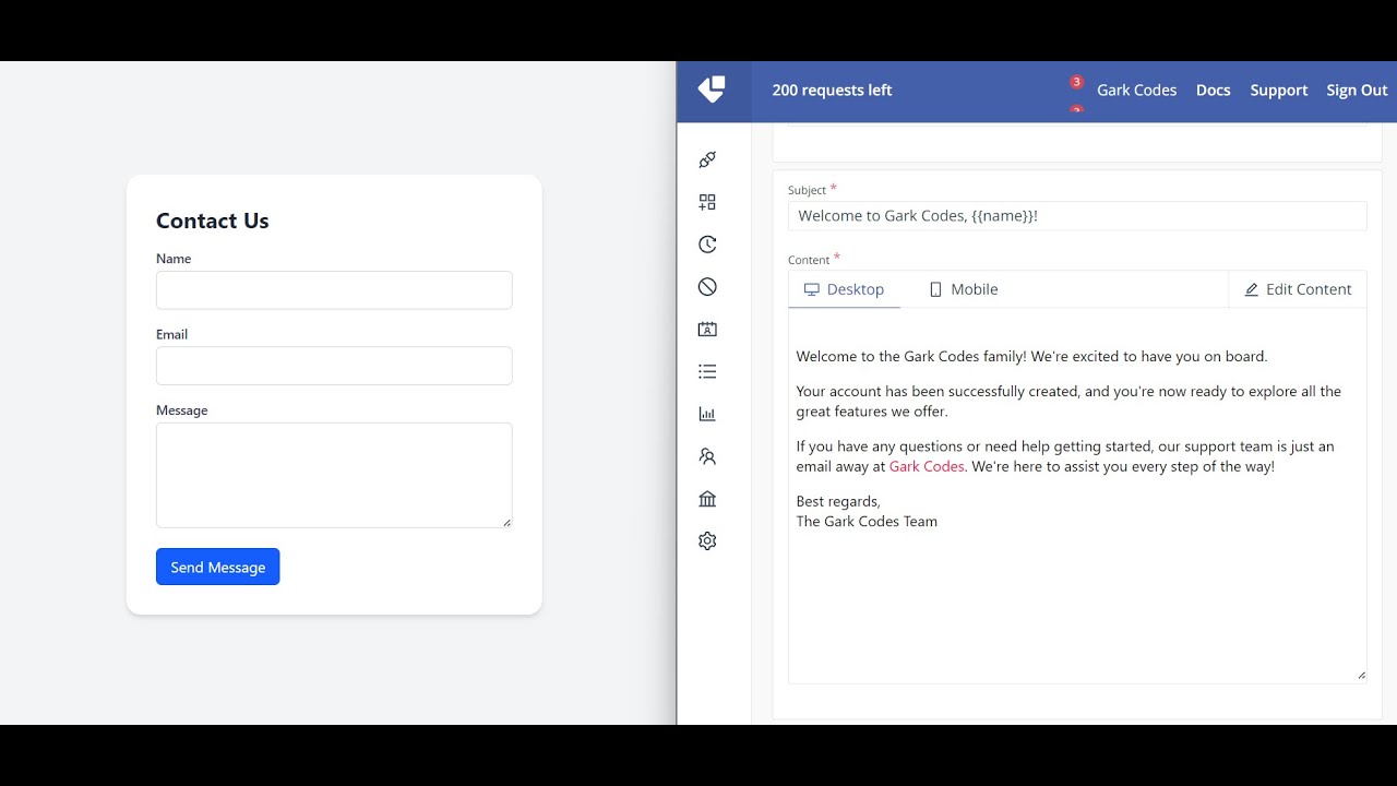 🔧 Build a Contact Form with React, Vite & Tailwind CSS | EmailJS Integration (Part 2)