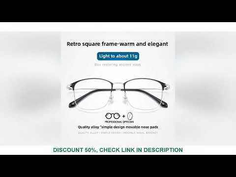 Stylish and Simple Round Frame Retro Metal Glasses Frame Ultra-light Glasses Men's Business Frame Op