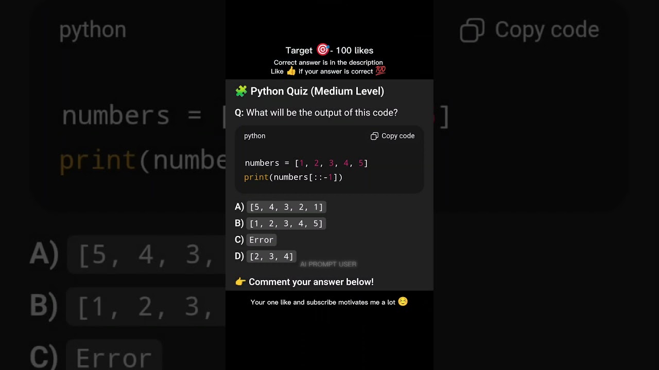 Collecting Programmers day-35 (71/100) #python #java #coding #aipromptuser