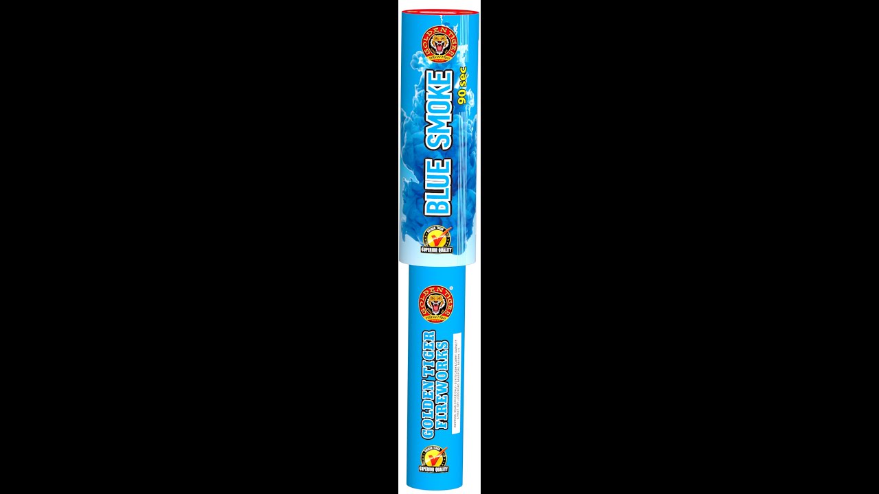 GT114 Blue Smoke Grenade 90seconds by Golden Tiger Fireworks