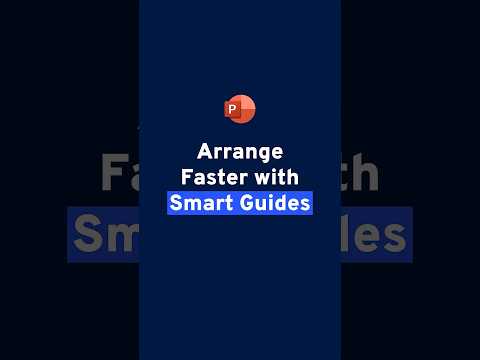 Arrange things in PowerPoint faster: Smart Guides. #powerpoint #tutorial #microsoft #presentation