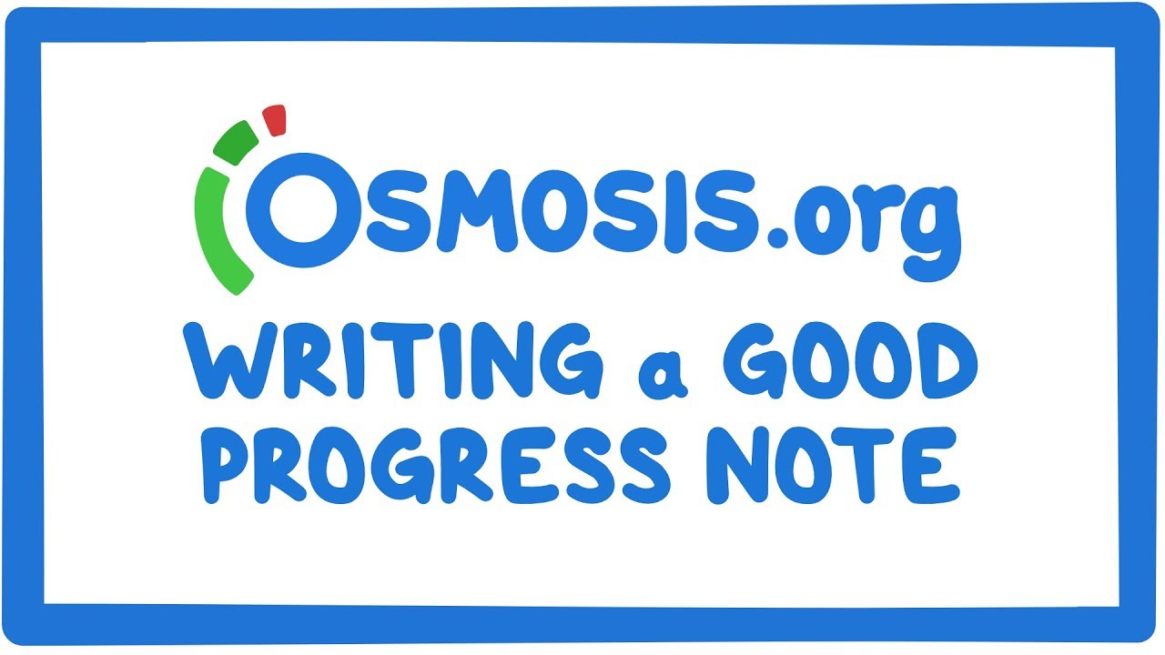 Clinician's Corner: Writing a good progress note