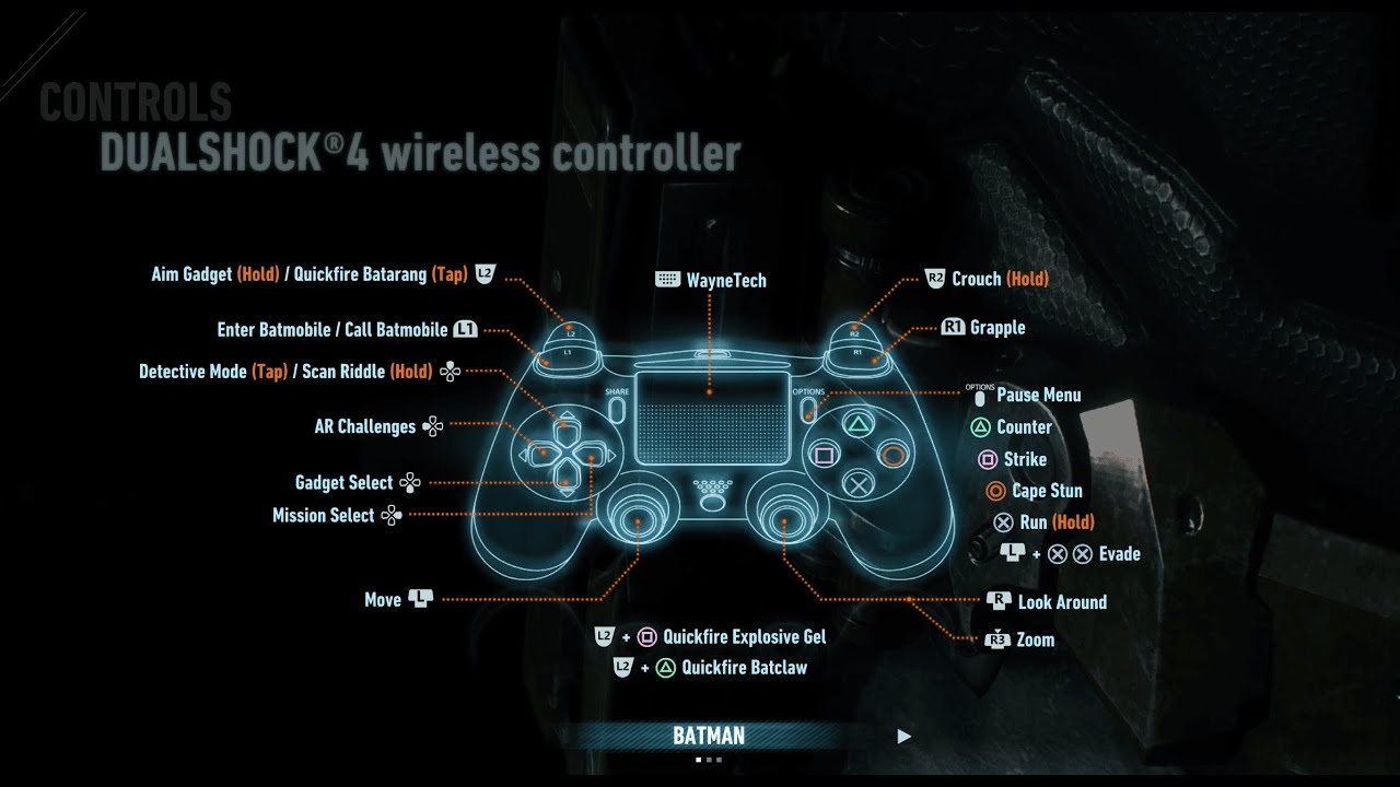 Use a PS4/PS5 Controller with Proper PlayStation Icons in Batman Arkham Knight