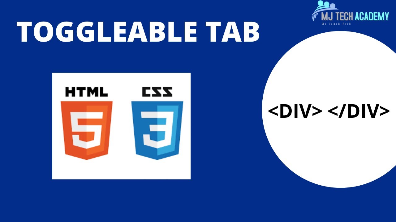 How to Create A Toggleable Tab || Tab Creation (Part 1) || HTML, CSS & JS