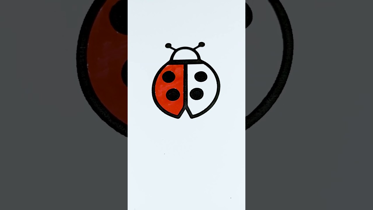 Ladybug coloring #art #painting #ladybug