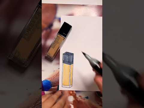 #shorts #dior #concealer #sketch #illustration #alcoholmarkers #makeup #drawing #sketch #paperdiy