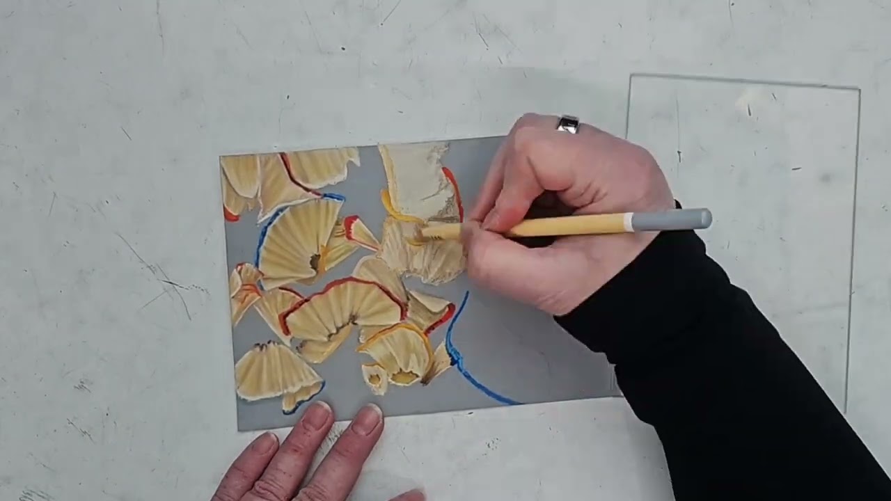 Texture Thursdays - Texture Study 51 - Pencil Shavings in Soft Pastels