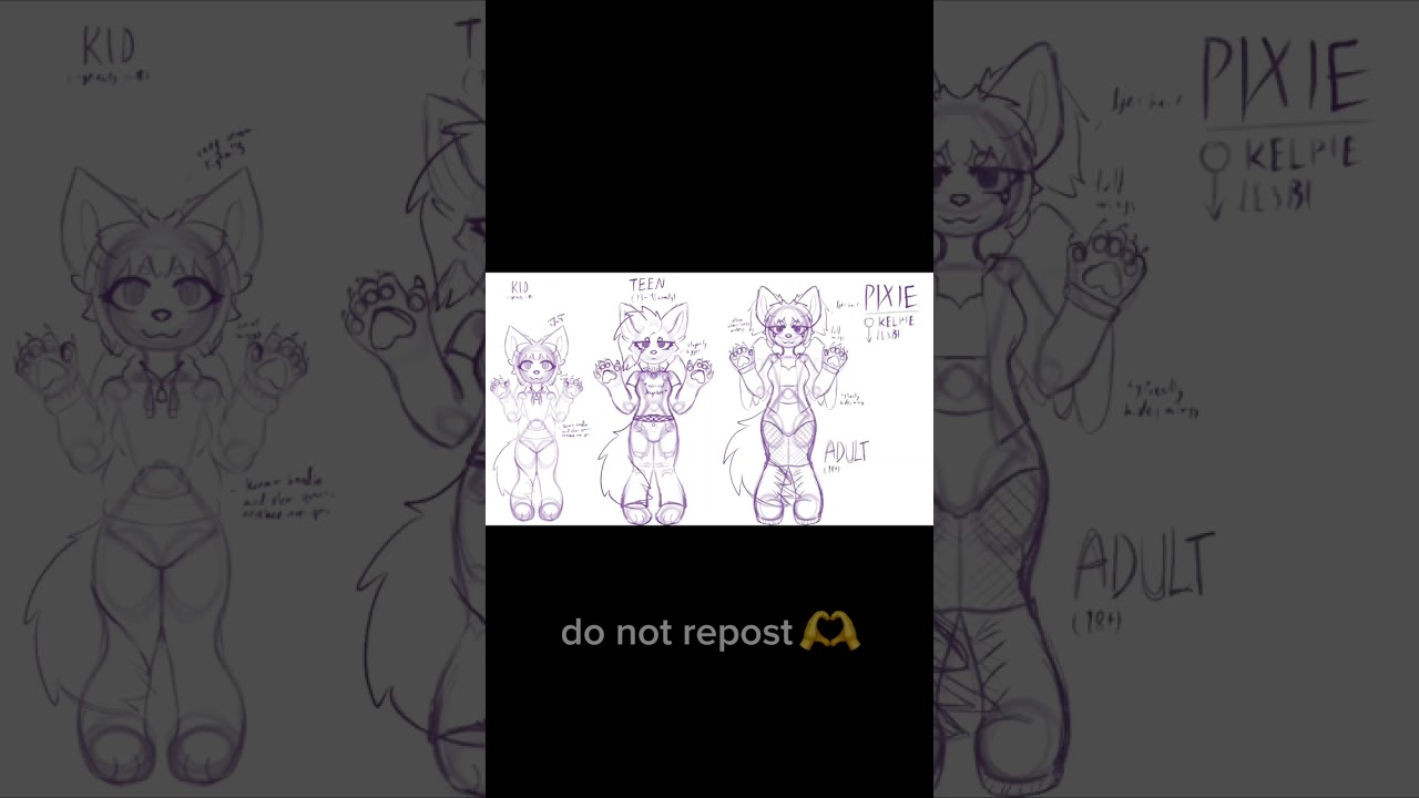 Pixie! Reference sheet speedpaint 💜