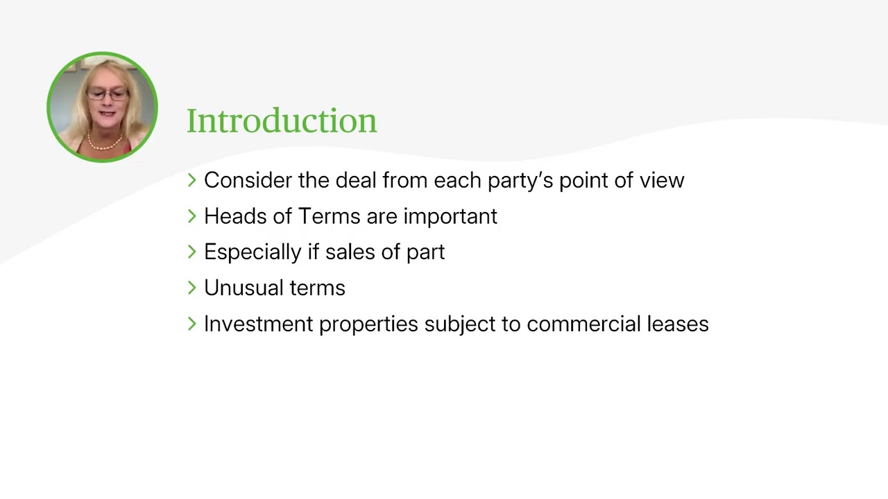 Property Sales Contracts - Key Drafting Tips & Amendments - Webinar
