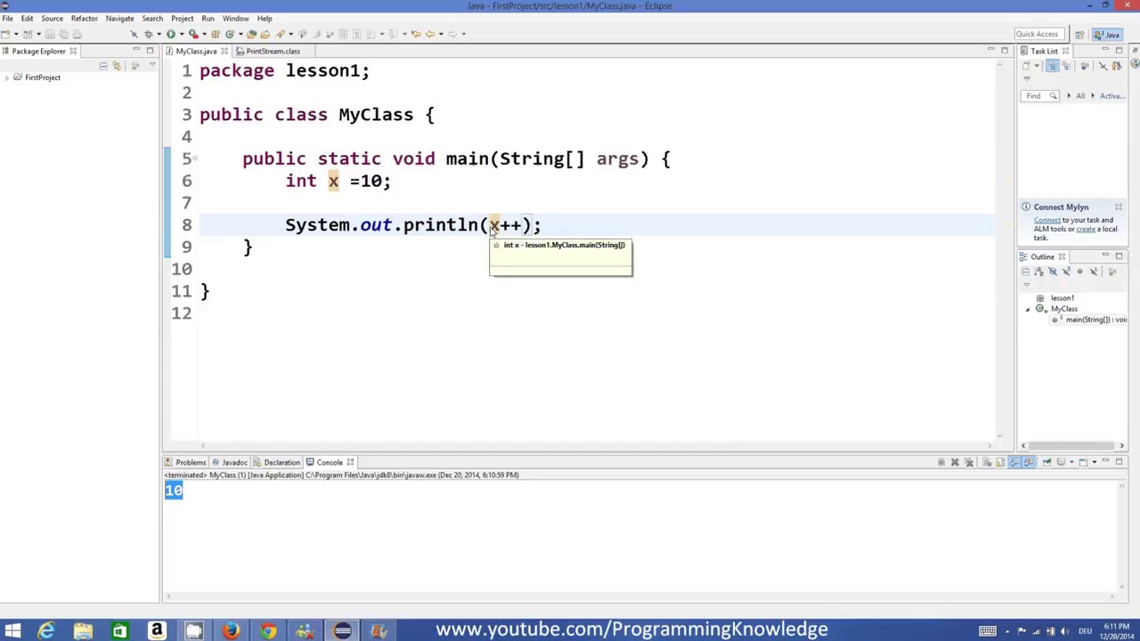 Java Tutorial For Beginner 7   Increment Operator and Assignment Operator