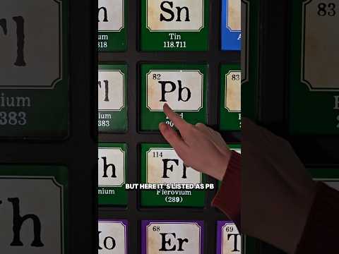 Ever wonder why Lead is "Pb" on the periodic table? #chemistry #science #alchemy
