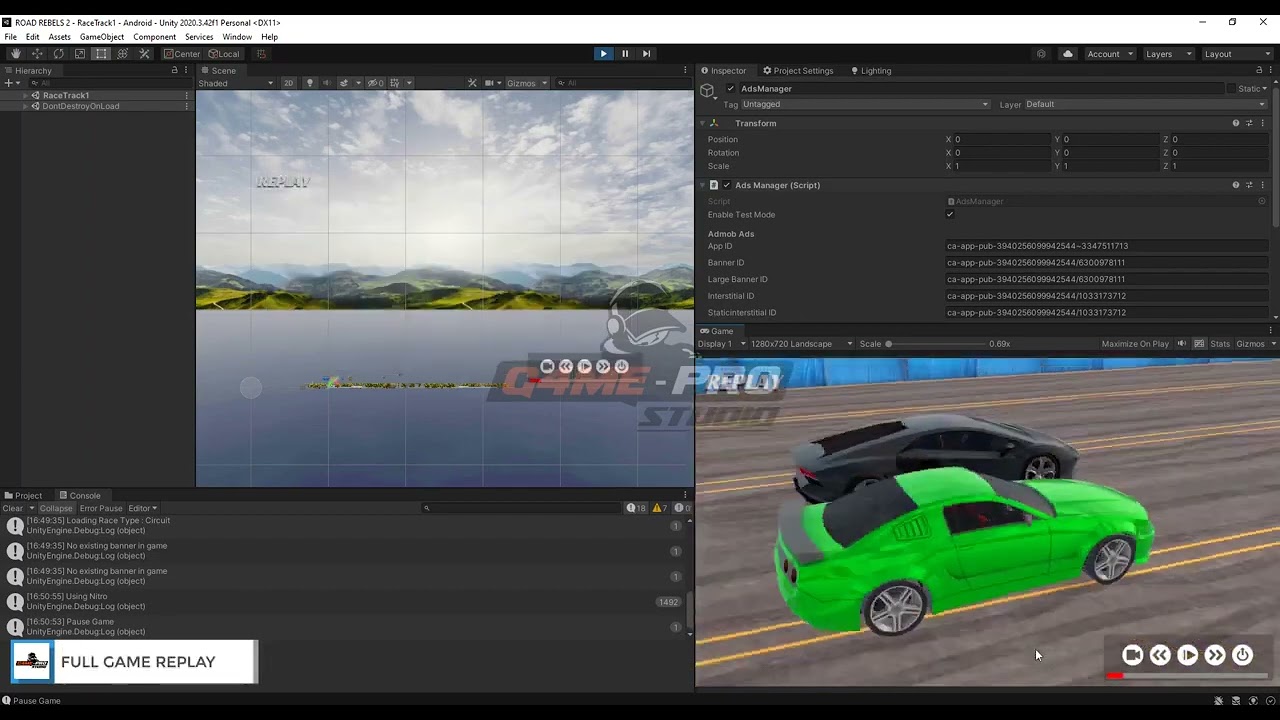 Racing Game Unity Car Racing Source Code c sellunitysourcecodes
