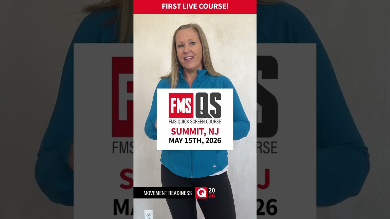 Live FMS Quick Screen Course | Summit, New Jersey | May 15th