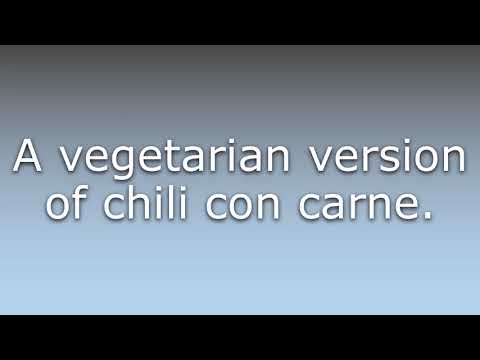 What does Chili sin carne mean?