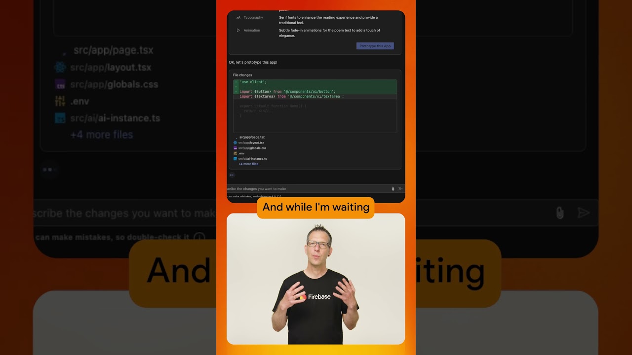 Firebase Studio vibe coding