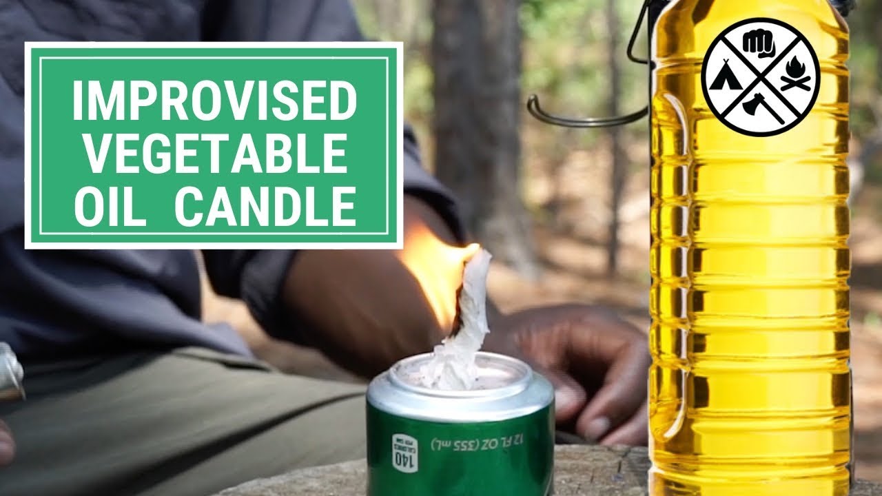 Improvised Vegetable Oil Candle
