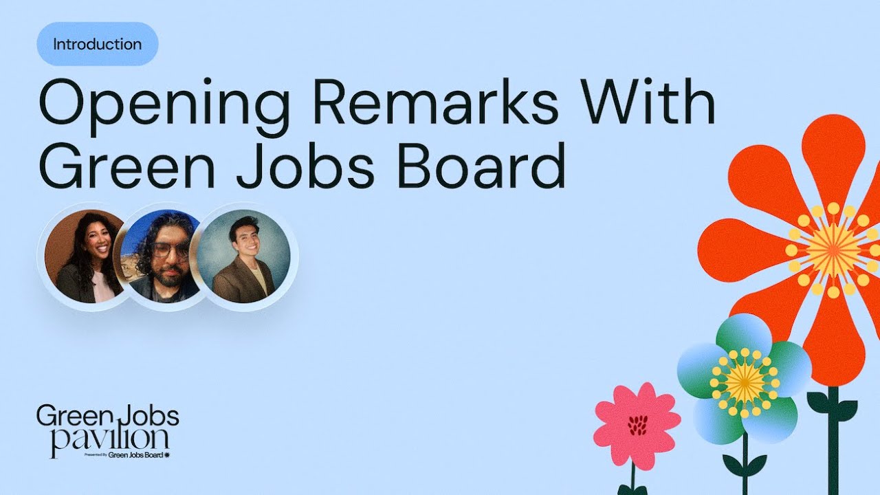 The story of Green Jobs Board + grounding meditation | Green Jobs Pavilion 2025
