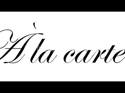 What is the meaning of A La Carte Service// #ALaCarteService // #English // #Hospitality