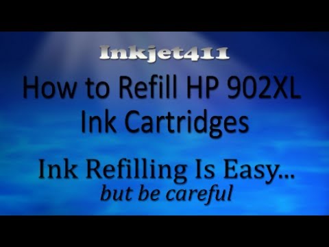 HP 902XL Ink Cartridge Refilling