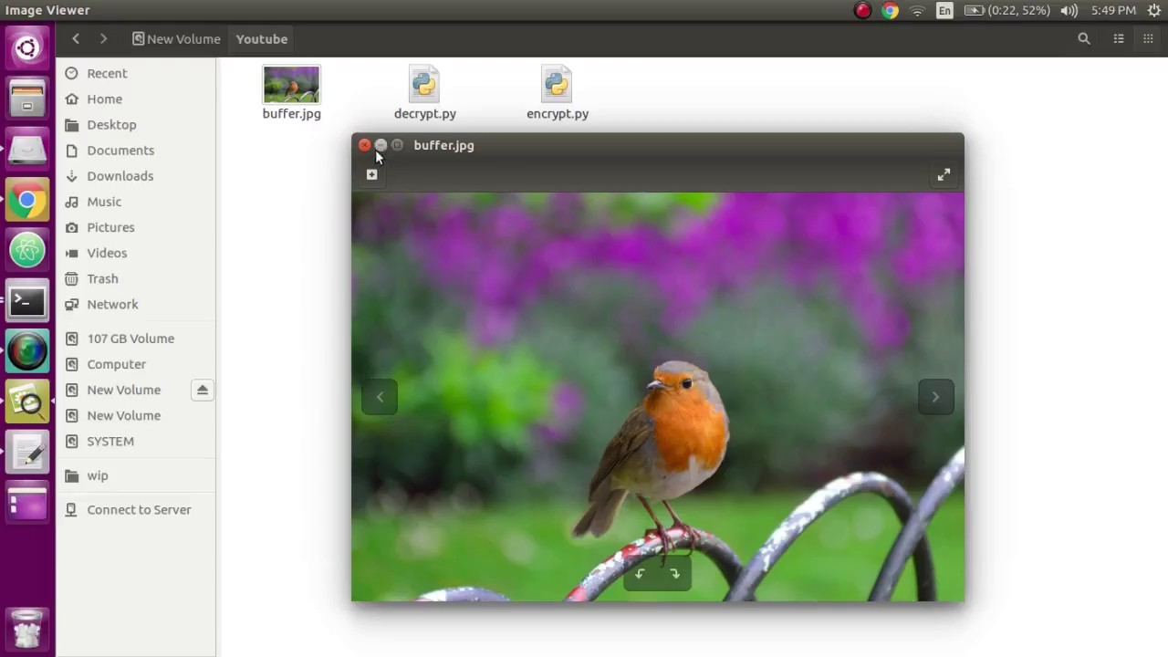 Simple Custom Encryption / Decryption  of Files using Python